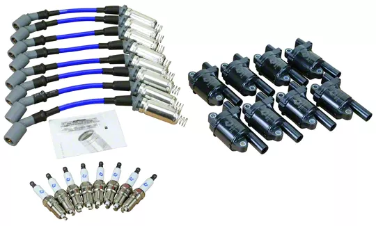 Dragon Fire Performance Sierra 1500 Ignition Tune Up Kit; Black Kit-1303 (14-18 V8 Sierra 1500 w ...