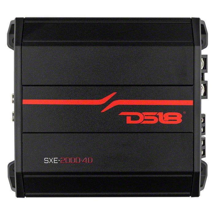 DS18 Silverado 2500 SXE Class D 4-Channel Amplifier; 4 x 150 Watts; Red ...