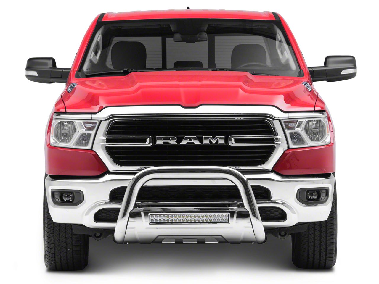 Barricade RAM 1500 3.50-Inch Oval Bull Bar with Skid Plate and 20-Inch ...