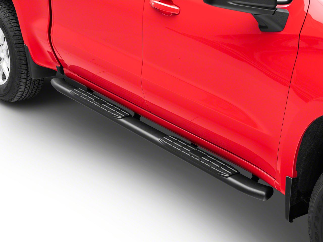 Barricade Silverado 1500 PNC Side Step Bars; Textured Black S112204 (19-25 Silverado 1500 Crew ...