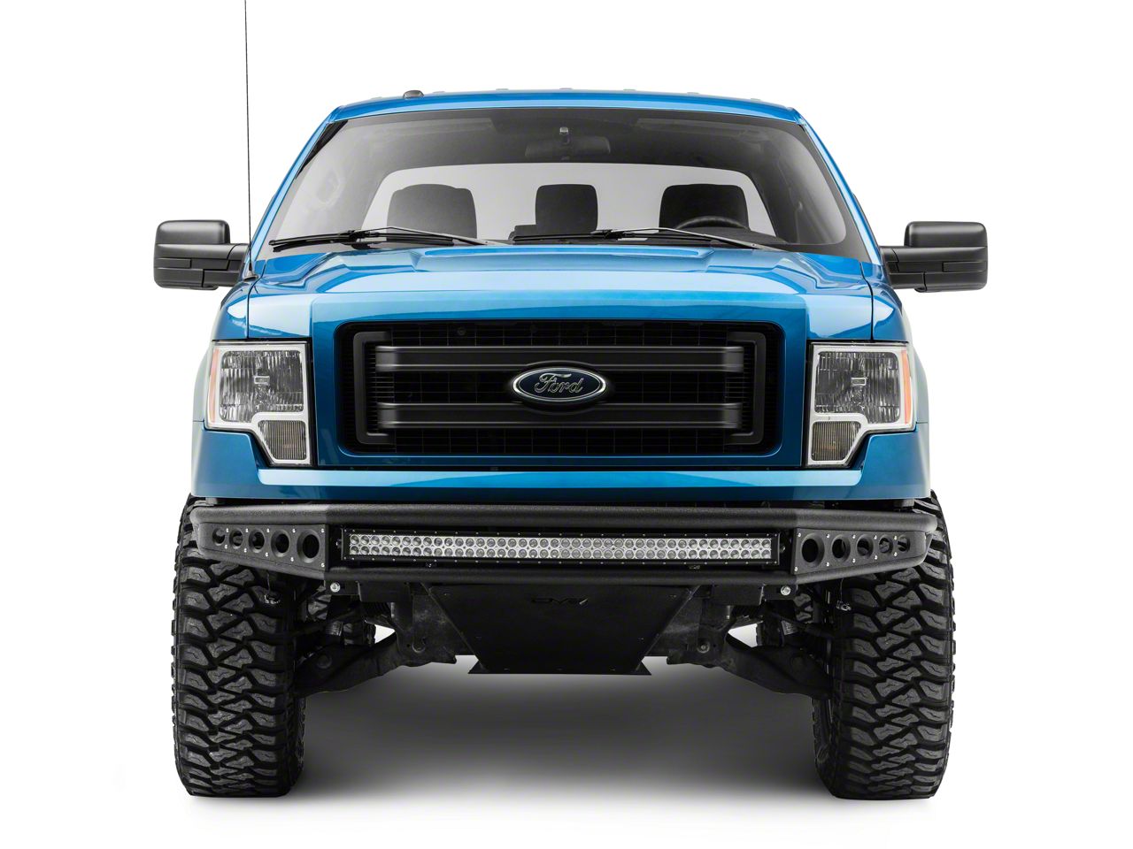 DV8 Offroad F-150 Baja Style Full Width Front Bumper with Light Bar ...