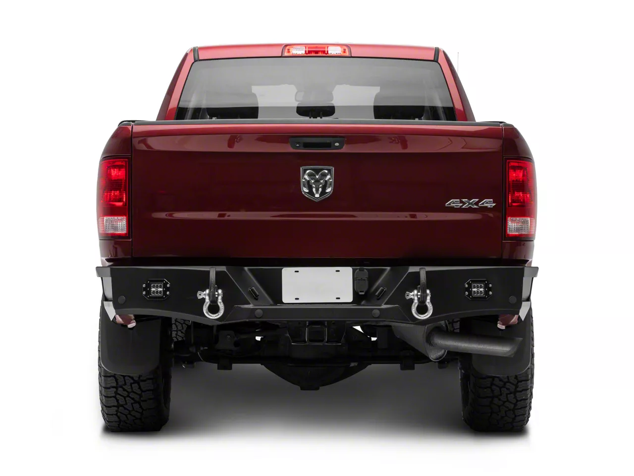 DV8 Offroad RAM 2500 Steel Rear Bumper RBDR2-03 (10-24 RAM 2500) - Free ...