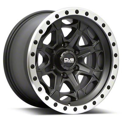 DV8 Offroad Ranger 886 Simulated Beadlock Matte Black 6-Lug Wheel; 17x9 ...