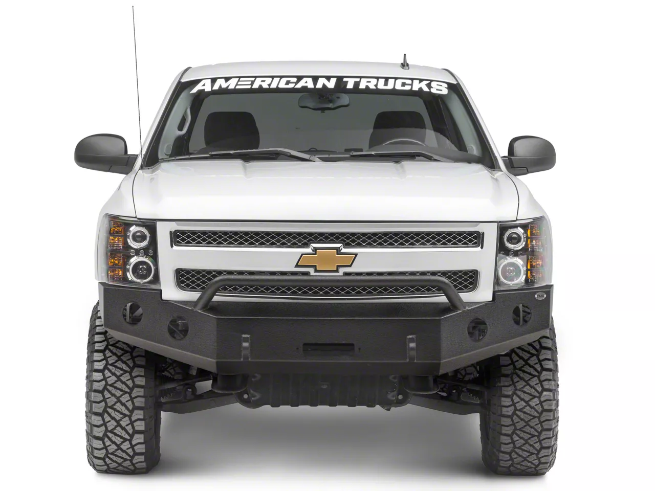 DV8 Offroad Silverado 1500 Recovery Front Bumper with Bull Bar FBCS1-01 ...