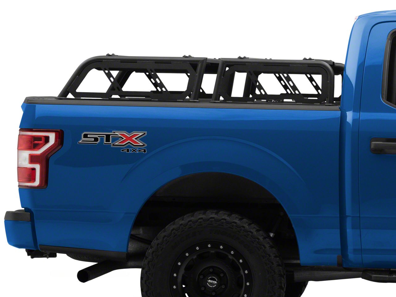 DV8 Offroad Silverado 1500 MTO Series Full-Size Truck Bed Rack RRUN-03 ...
