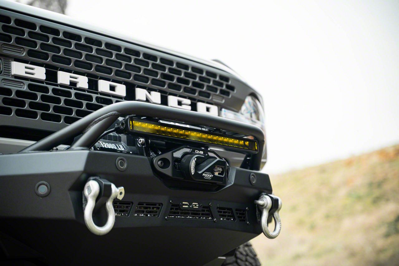 DV8 Offroad Silverado 2500 20-Inch Elite Series Amber LED Light Bar; Flood/Spot Beam BE20SW105W ...