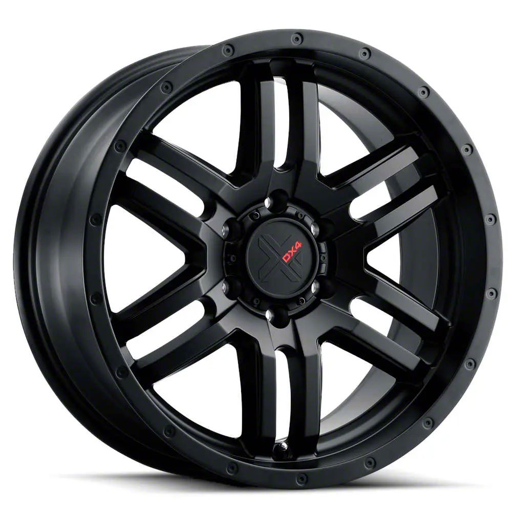 DX4 Wheels F-150 DYNO Flat Black 6-Lug Wheel; 20x9; 10mm Offset ...