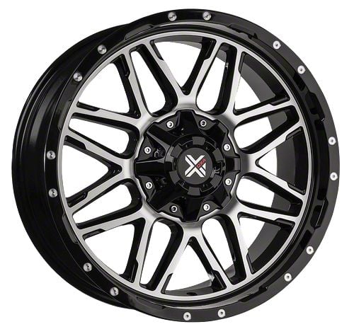 DX4 Wheels F-150 VIBE Gloss Black Machined 6-Lug Wheel; 20x9; 10mm ...