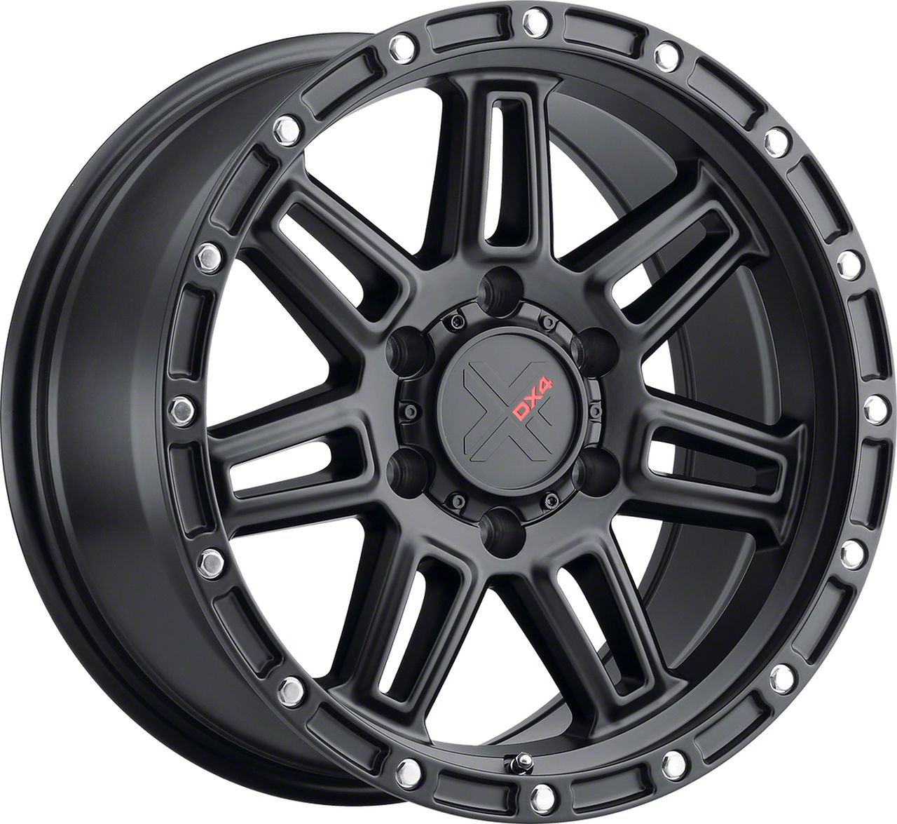 DX4 Wheels RAM 2500 REBEL Flat Black 8-Lug Wheel; 18x9; 18mm Offset ...