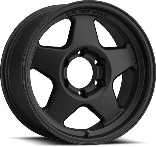 DX4 Wheels Ranger Rover Flat Black 6-Lug Wheel; 17x8.5; 0mm Offset ...
