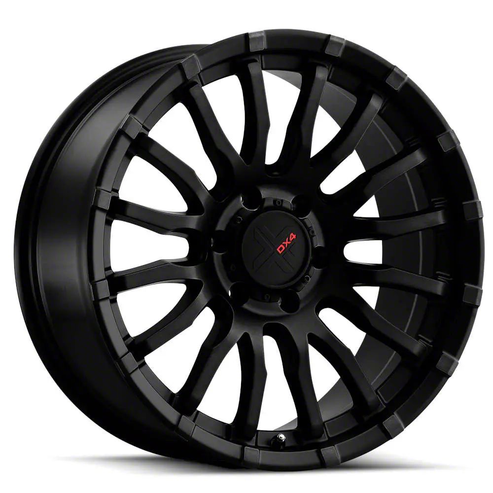 DX4 Wheels Sierra 1500 OCTANE Flat Black 6-Lug Wheel; 20x9; 10mm Offset ...