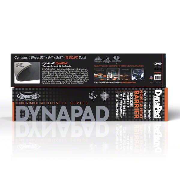 Dynamat RAM 1500 DynaPad Insulating Noise and Heat Barrier; 12-Square ...