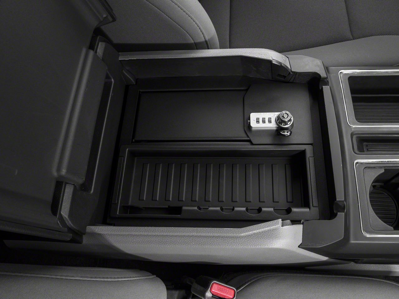 F-150 Center Console Lock Vault (15-20 F-150 w/ Flow-Through Center ...