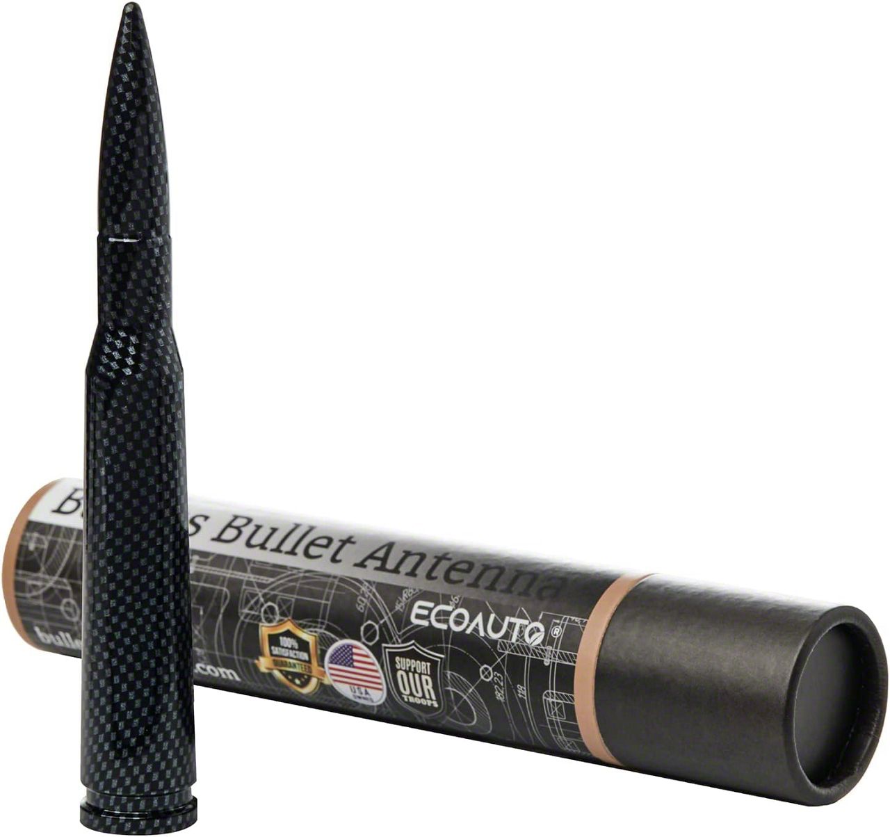 EcoAuto F-150 Bullet Antenna; Carbon Fiber ANT-FR-CF (99-25 F-150 ...
