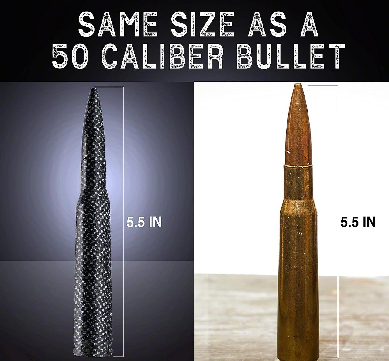 EcoAuto F-150 Bullet Antenna; Carbon Fiber ANT-FR-CF (99-25 F-150 ...