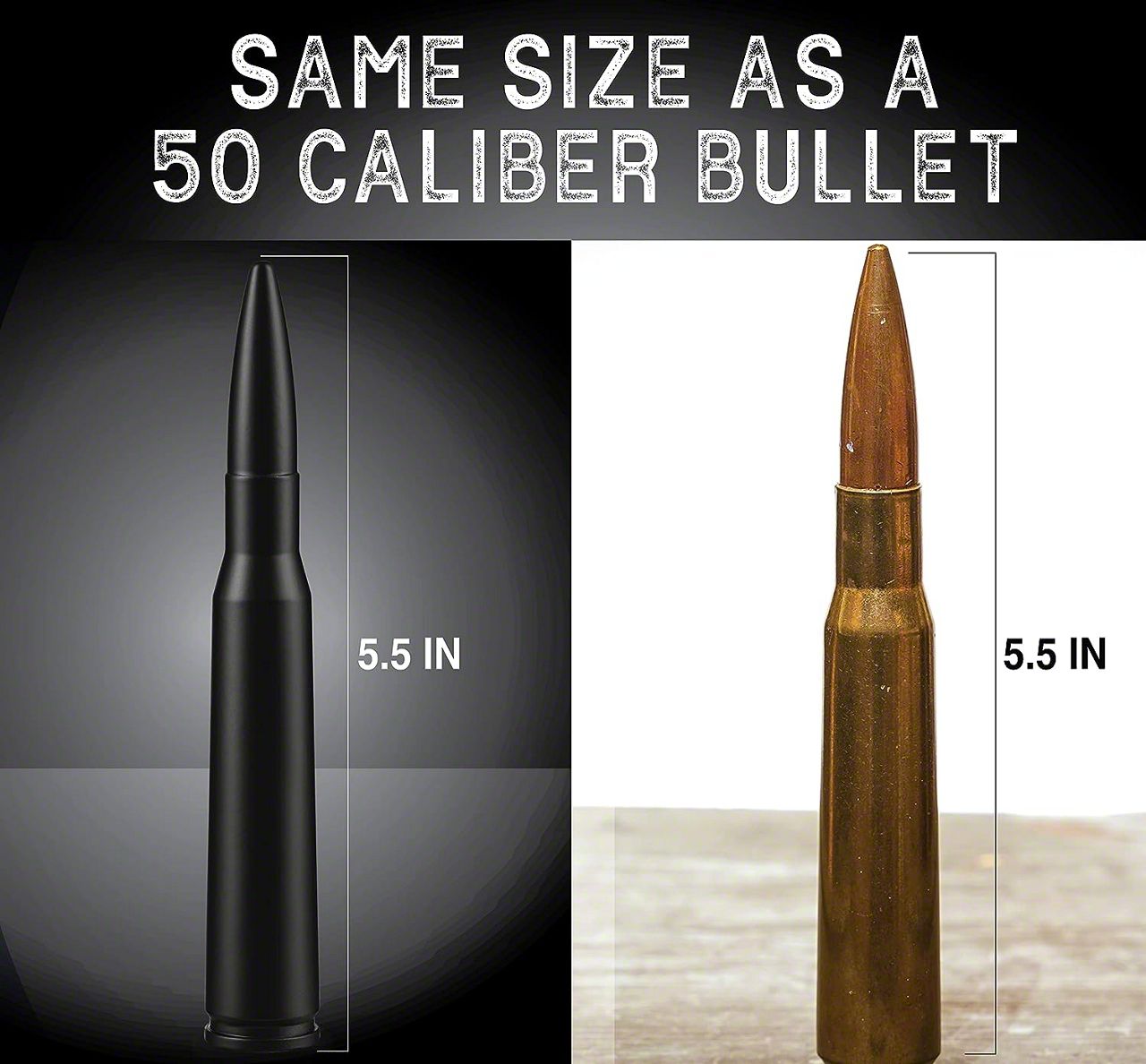 EcoAuto Sierra 2500 Bullet Antenna; Matte Black ANT-GMC-BK (07-24 ...