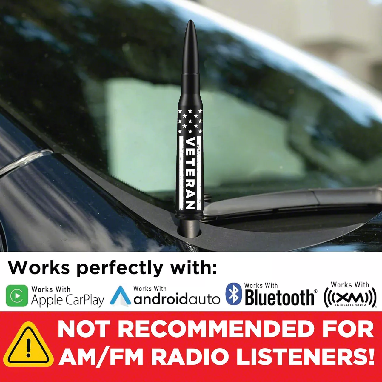 EcoAuto Silverado 1500 Bullet Antenna; US.ARMY ANT-GMC-US-ARMY-BK (99 ...