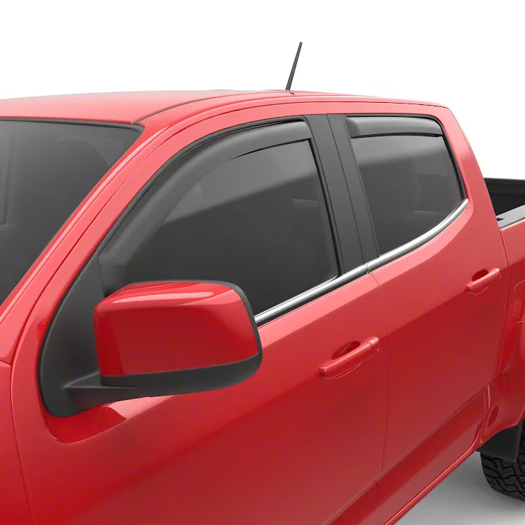 EGR Colorado In-Channel Window Visors; Front and Rear; Matte Black ...