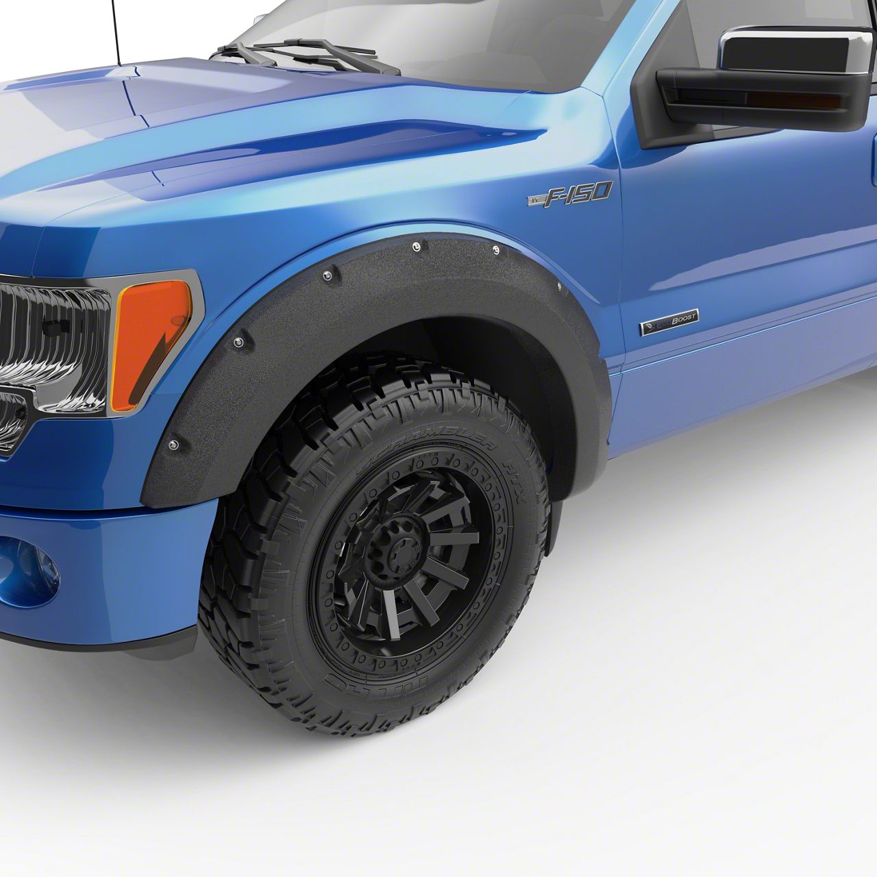 EGR F-150 Baseline Bolt Style Fender Flares; Textured Black BLF1025 (09 ...