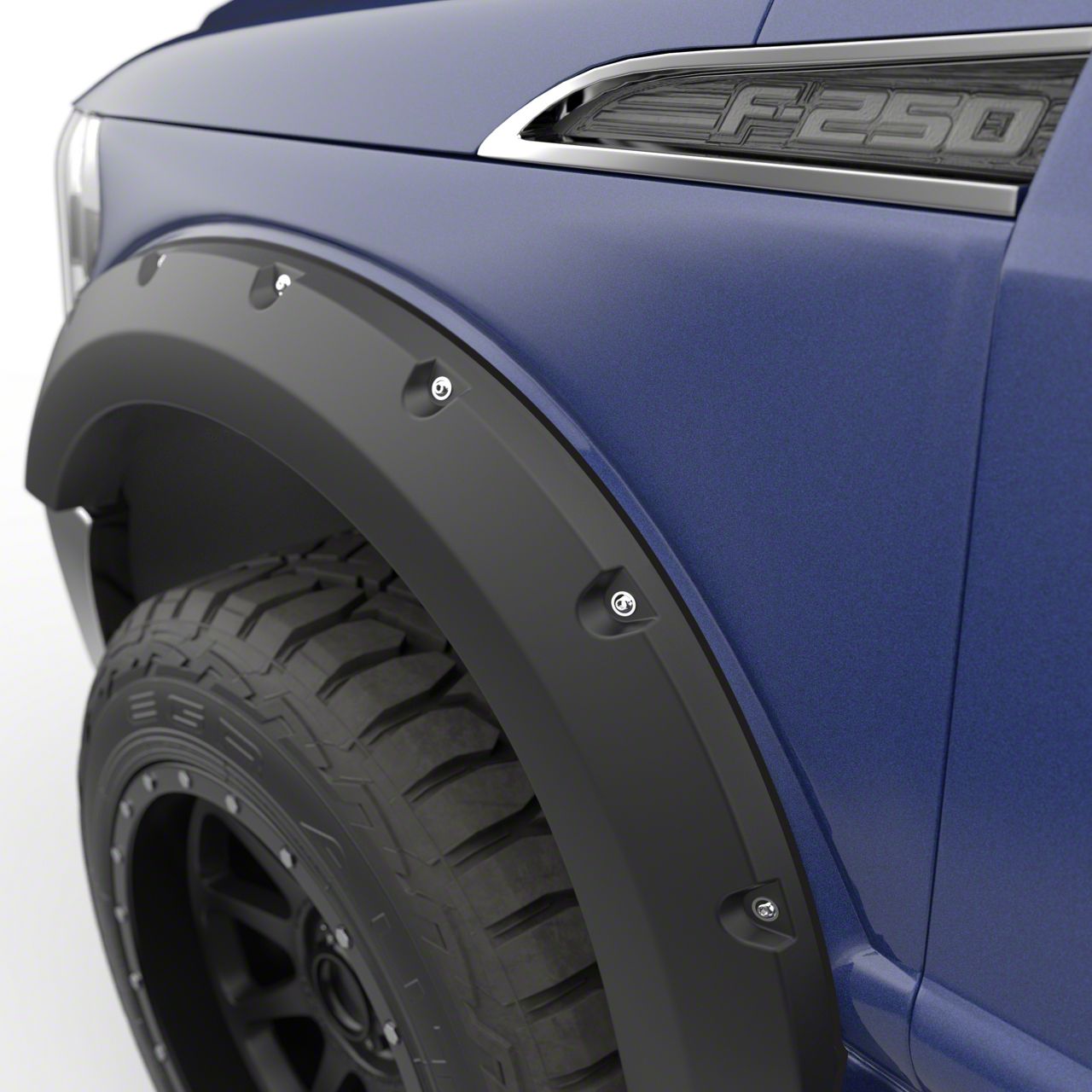 EGR F-250 Super Duty Traditional Bolt-On Look Fender Flares; Matte ...