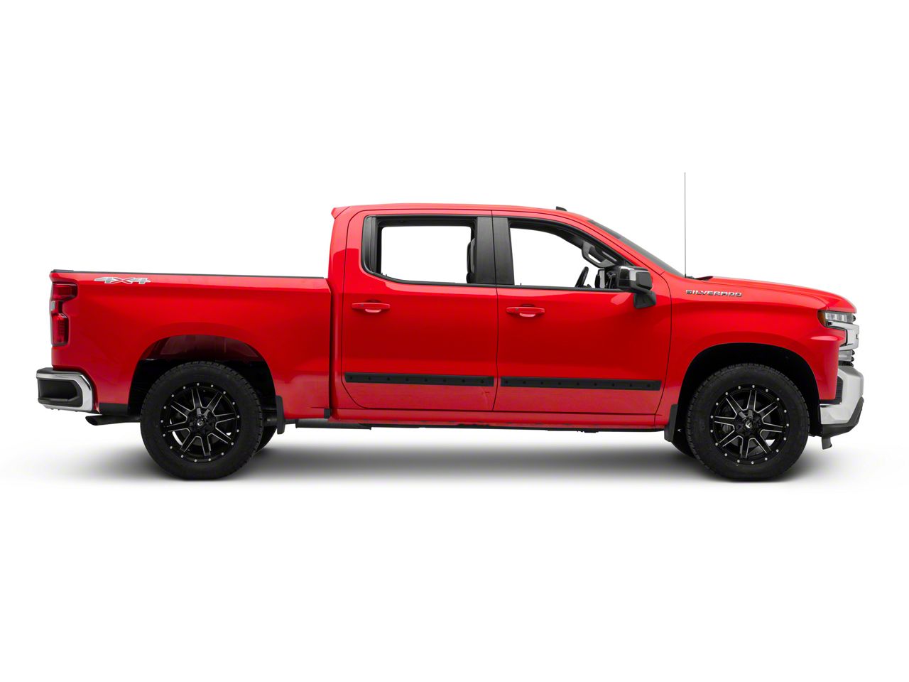 EGR Silverado 1500 Bolt-On Look Body Side Molding; Matte Black 991694 ...