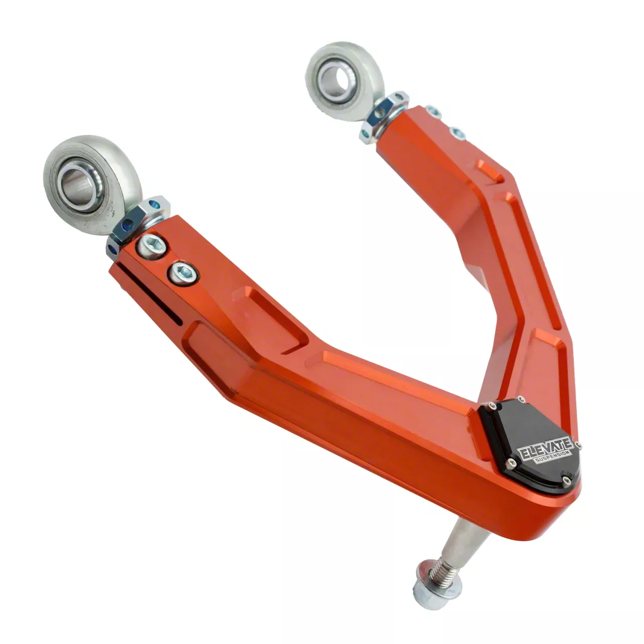 Elevate Suspension F-150 Billet Uniball Upper Control Arms; FOX Orange ...
