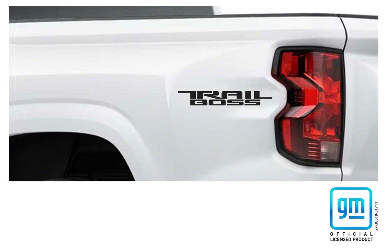 Emblems Plus Colorado TRAIL BOSS Bedside Decals; Matte Black 55261921CO ...