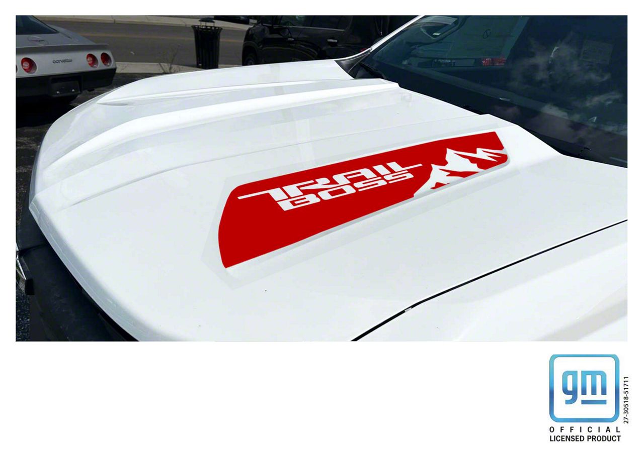 Emblems Plus Colorado TRAIL BOSS Mountains Hood Decals; Red CHSMTTBR ...