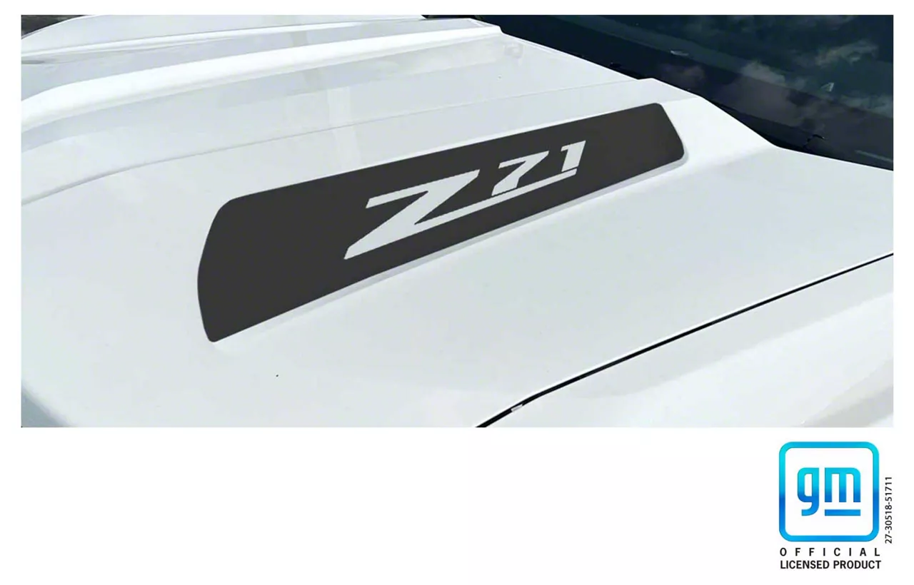 Emblems Plus Colorado Z71 Hood Decals; Matte Black CHSZM (23-26 ...