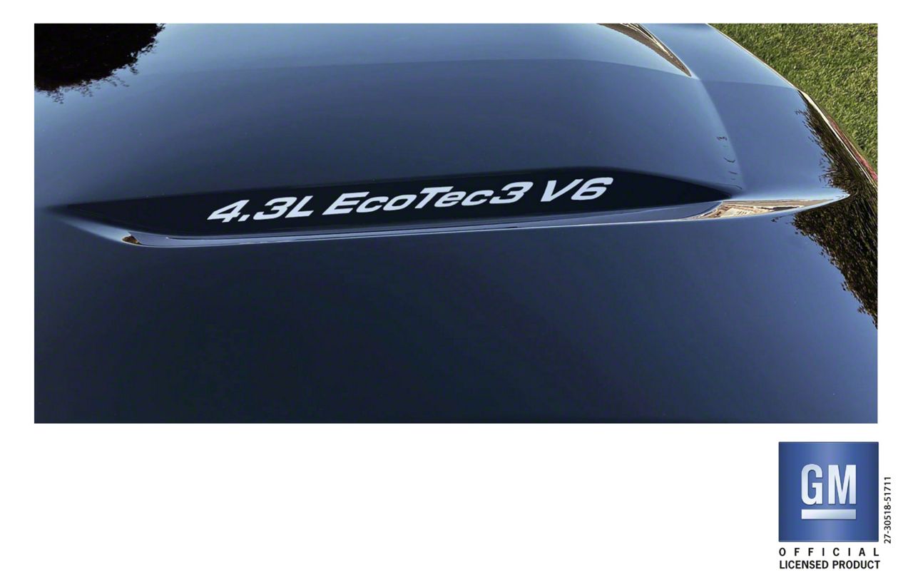 Emblems Plus Silverado 1500 4.3L EcoTec3 V6 Hood Lettering Decals ...