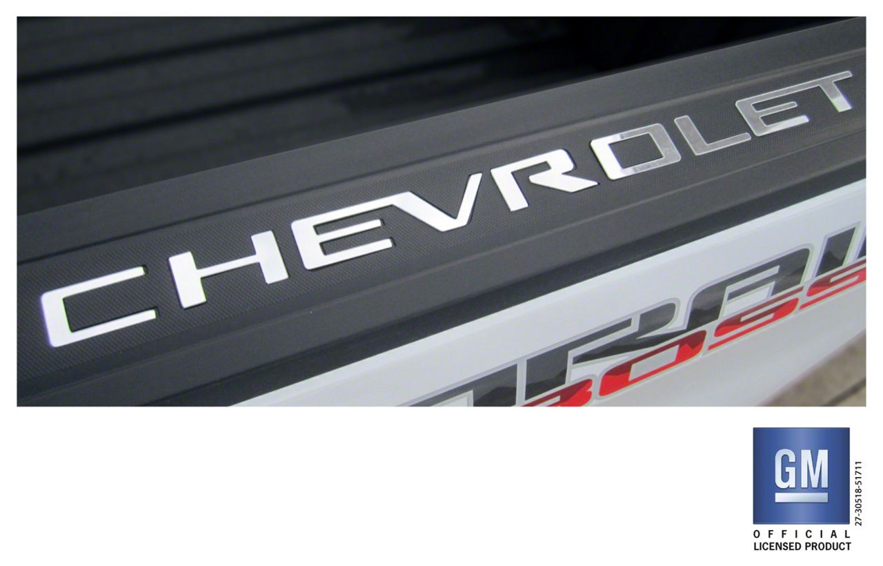 Emblems Plus Silverado 1500 Bed Rail Cap Rigid Plastic Lettering Set ...