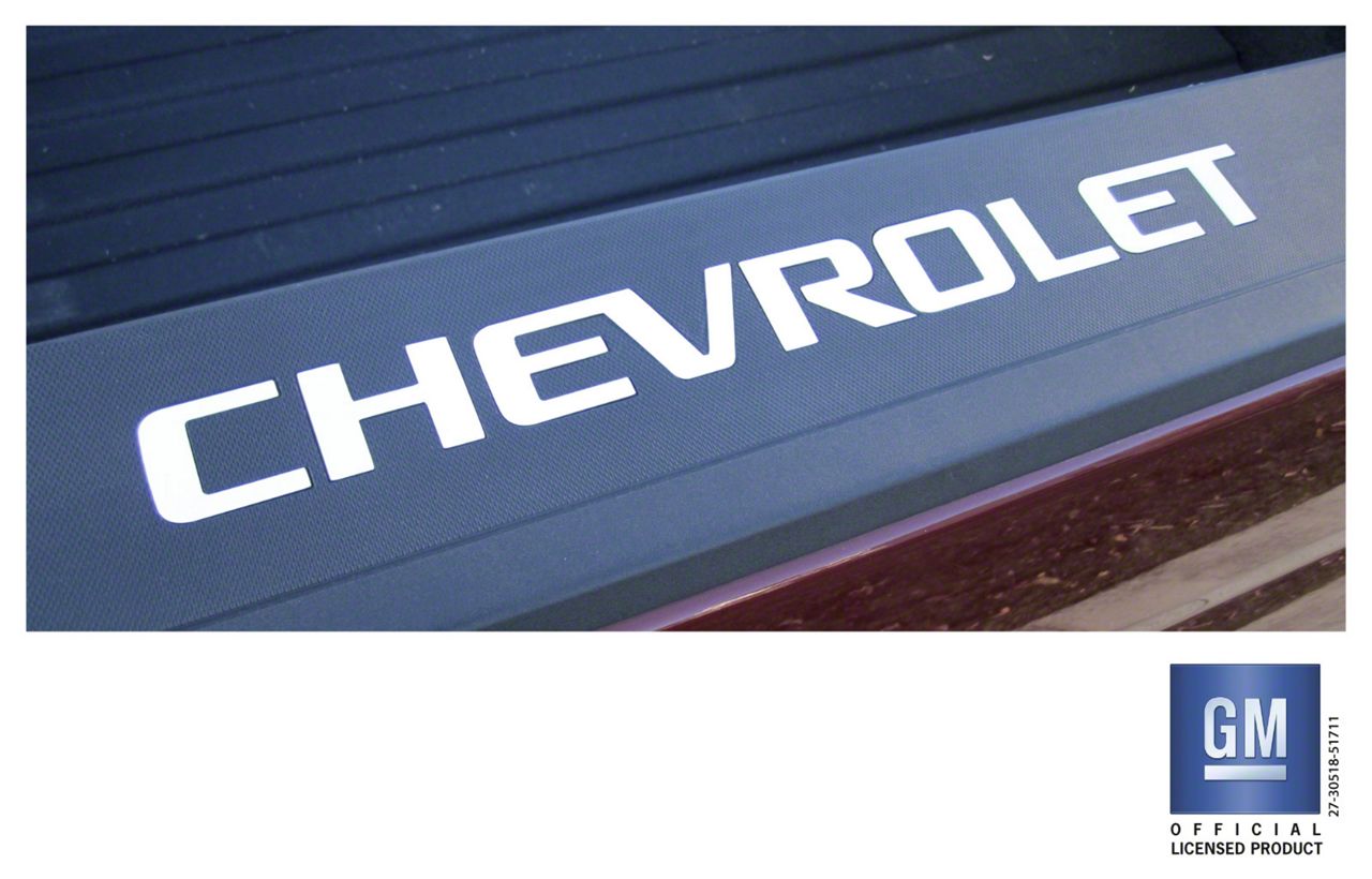 Emblems Plus Silverado 1500 Bed Rail Cap Rigid Plastic Lettering Set ...