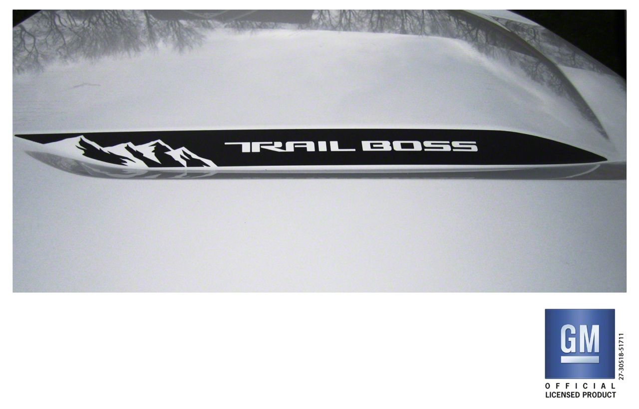 Emblems Plus Silverado 1500 TRAIL BOSS Mountains Hood Spear Decals ...