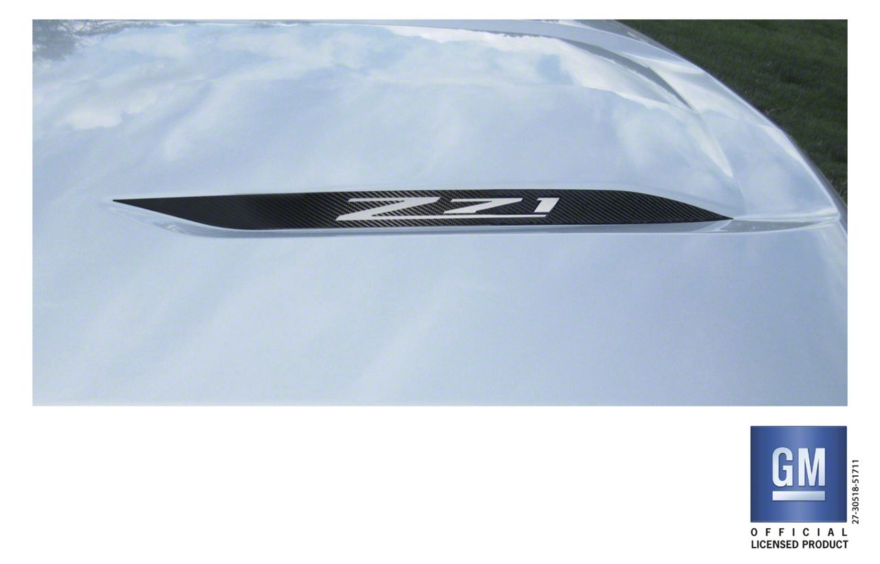 Emblems Plus Silverado 1500 Z71 Hood Spear Decals; Carbon Fiber ...