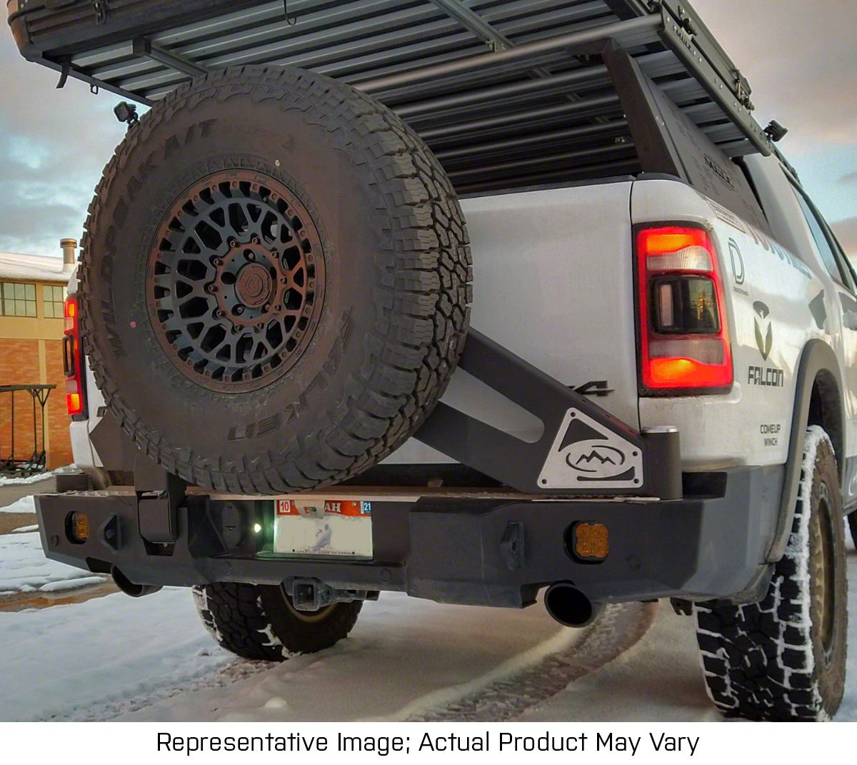 Expedition One RAM 2500 Rear Bumper with Single Tire Carrier System ...
