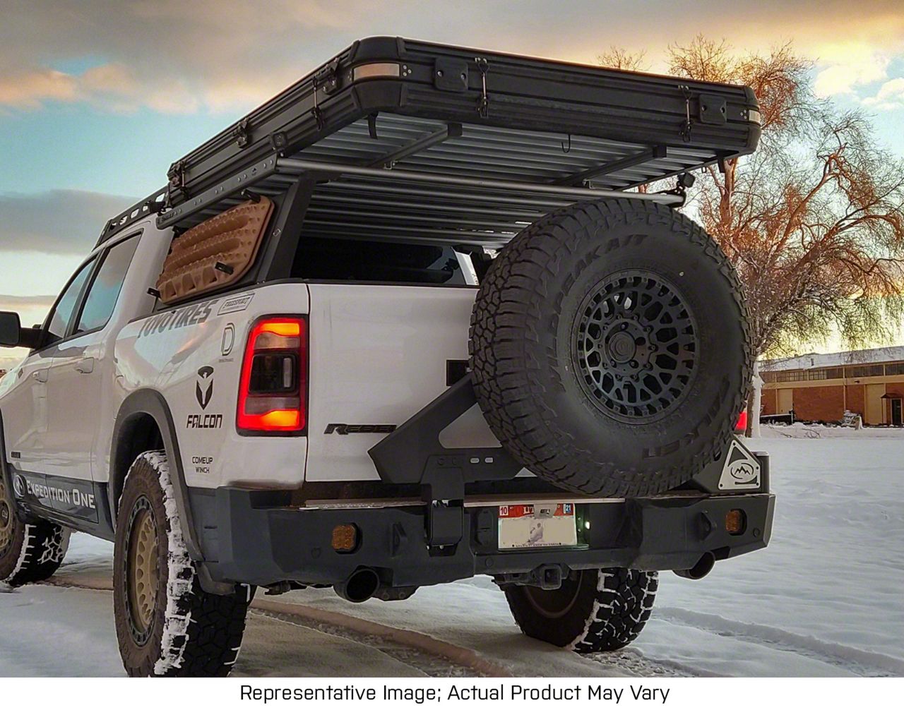 Expedition One RAM 2500 Rear Bumper with Single Tire Carrier System ...