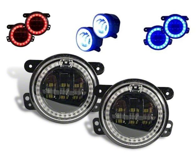 Extreme LED Colorado 4-Inch RGB LED Fog Light Kit with Adapters EX-HL-4 ...
