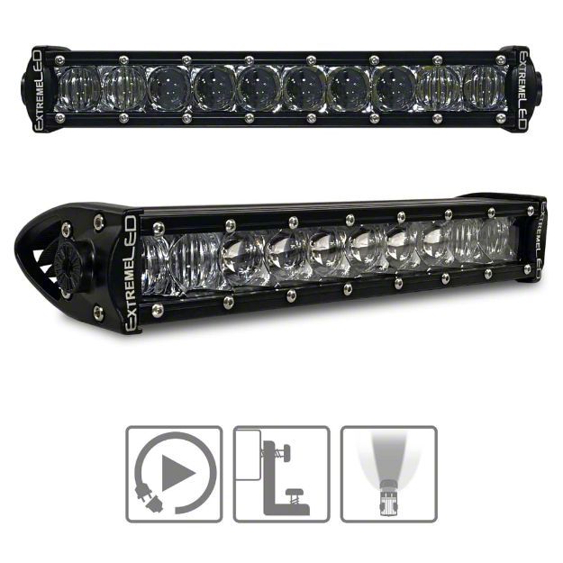 Extreme LED F-250 Super Duty 10-Inch Extreme Series Single Row Straight ...