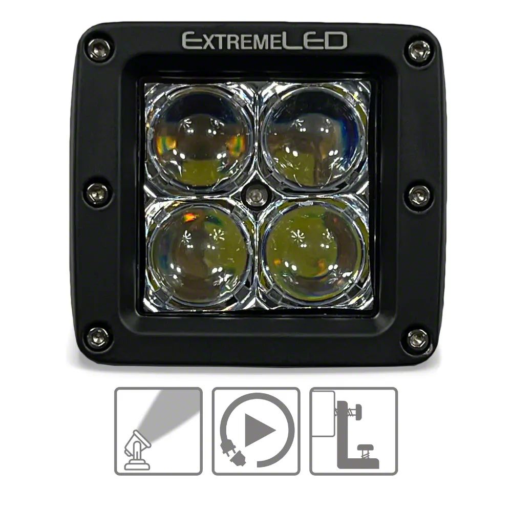Extreme LED RAM 1500 3-Inch Extreme Series CREE LED Light Pod; Spot ...