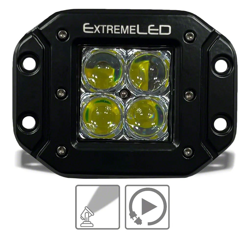 Extreme LED RAM 1500 3-Inch Extreme Series Flush Mount LED Light Pod ...