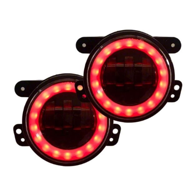 Extreme LED RAM 1500 4-Inch RGB LED Fog Light Kit with Adapters EX-HL-4 ...