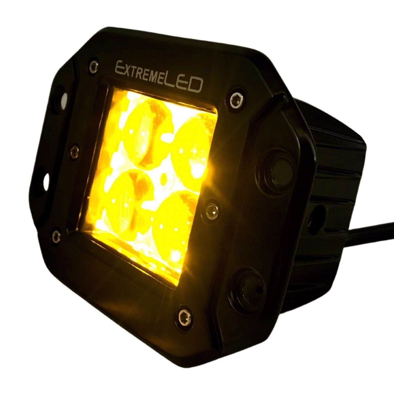 Extreme LED RAM 3500 3-Inch Extreme Stealth Series Flush Mount Amber ...
