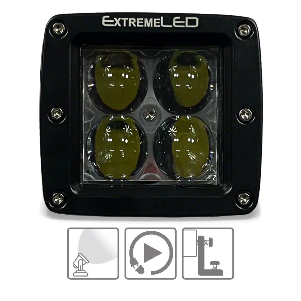 Extreme LED RAM 3500 3-Inch Extreme Stealth Series LED Light Pod; Flood ...