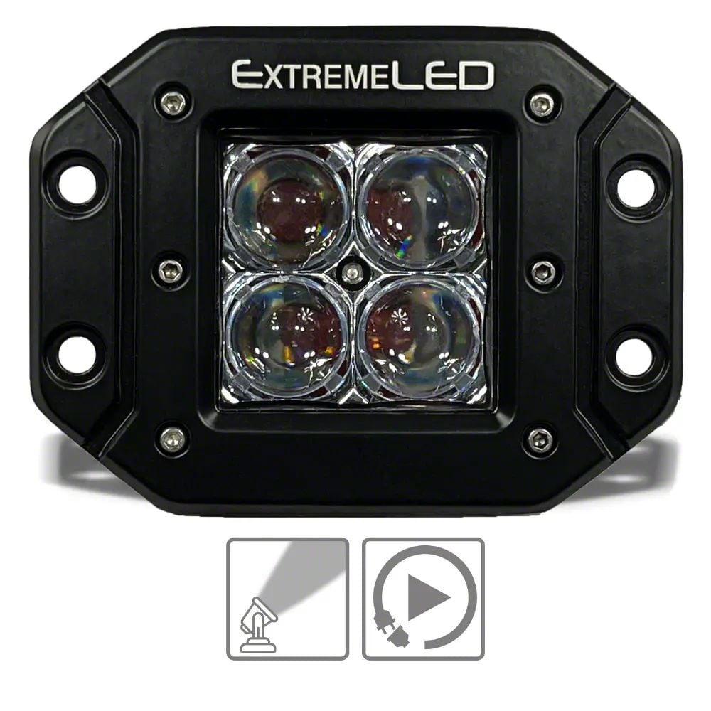 Extreme LED Sierra 2500 3-Inch Extreme Series Flush Mount Orange LED ...