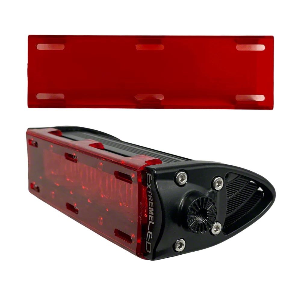 Extreme LED Silverado 1500 6-Inch Single Row Light Bar Cover; Red EX-CV ...