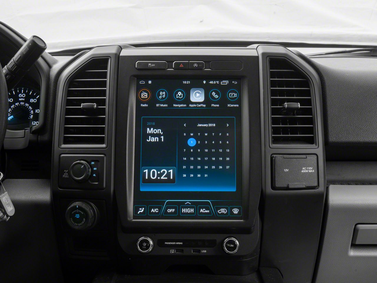 GU AutoTech F-150 12.10-Inch Touch Screen Multimedia Station; Version 1 ...