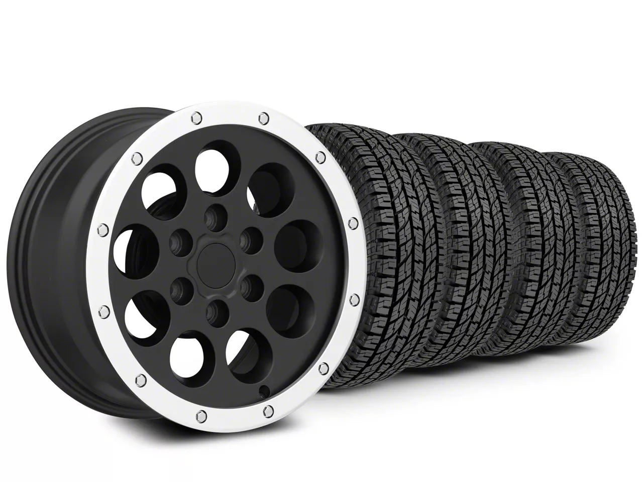 F-150 17x8.5 Gen1 Raptor Beadlock & 33in Yokohama All-Terrain Geolandar ...