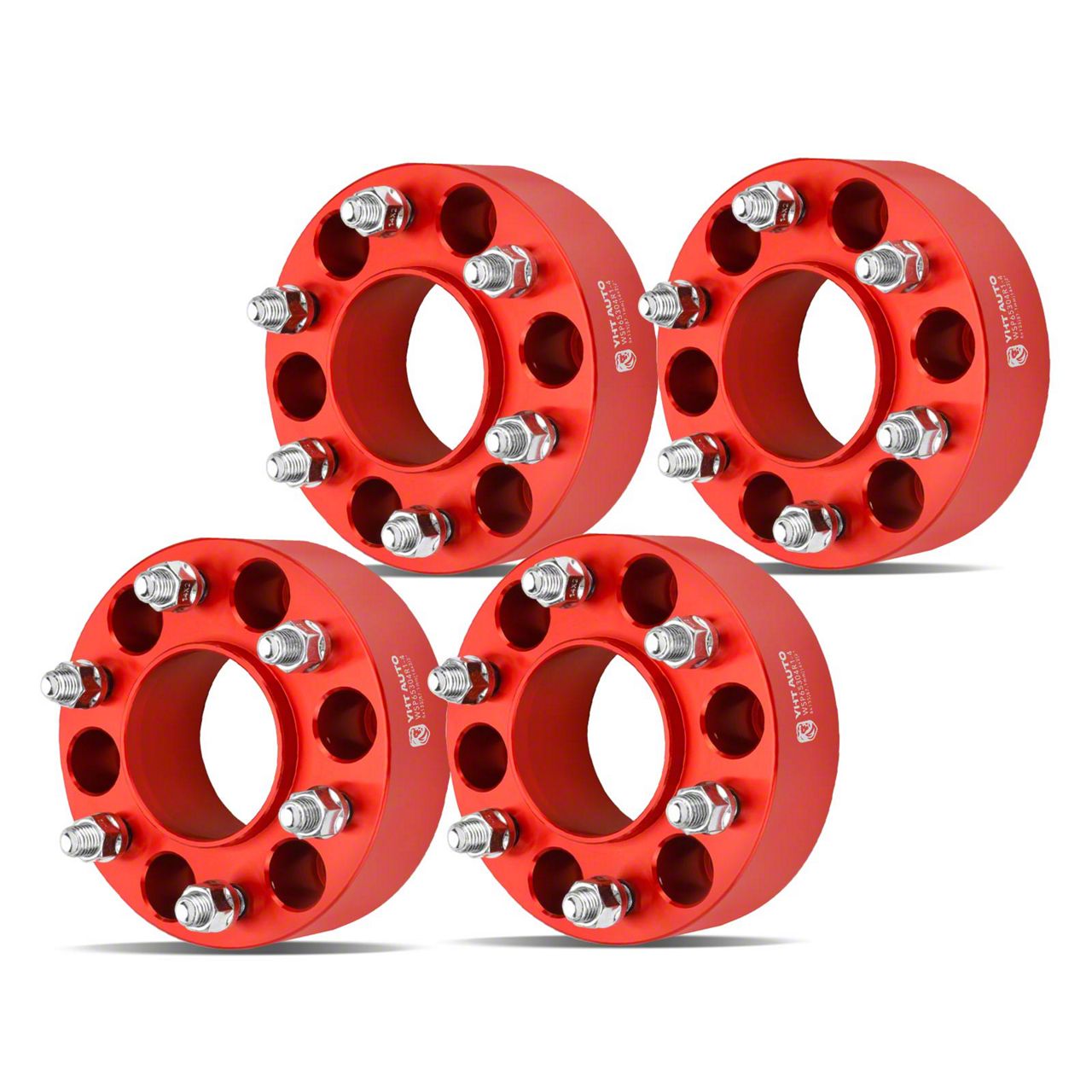F-150 2-Inch 6-Lug Wheel Spacers; Red; Set of Four (04-14 F-150) - Free ...