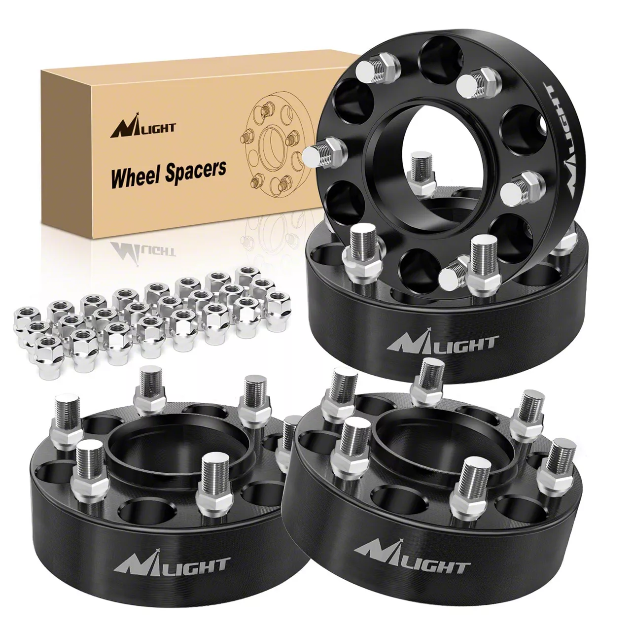 F-150 2-Inch Billet Aluminum Hubcentric 6-Lug Wheel Spacers; Set of 4 ...