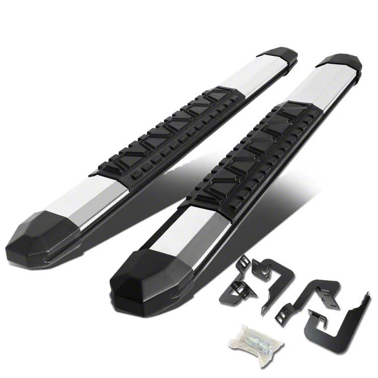 F-150 5-Inch Nerf Side Step Bars; Stainless Steel (04-14 F-150 Regular ...